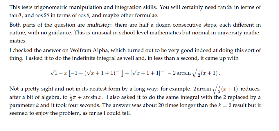 Solved Problem 39: A difficult integral Given that tan扣 Let | Chegg.com