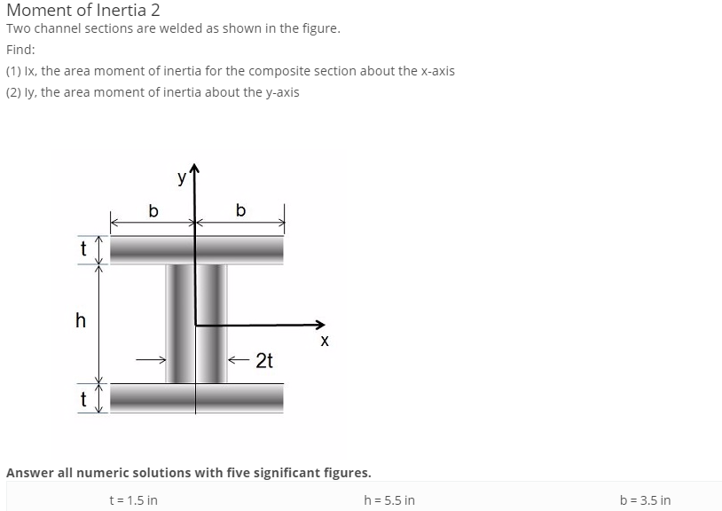 Solved Two channel sections are welded as shown in the | Chegg.com