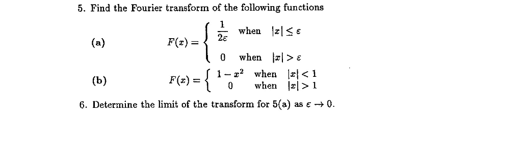 Solved Fourier Series Integrals & Transformations | Chegg.com