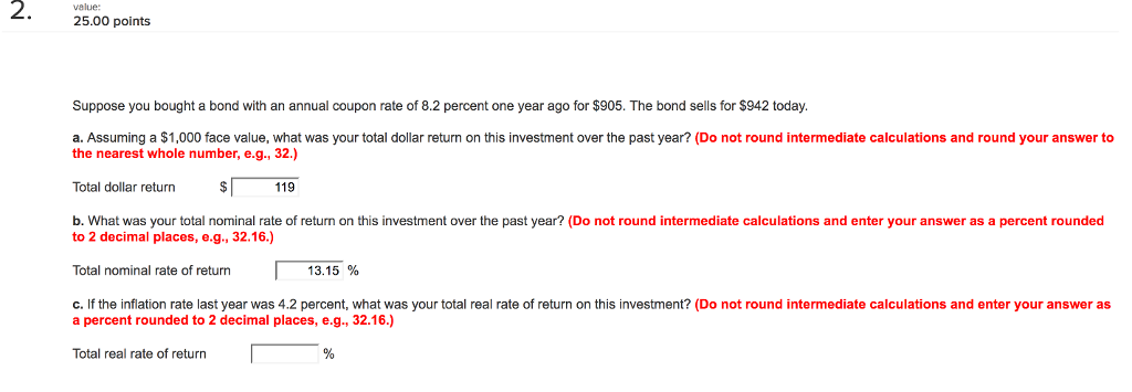Solved Suppose you bought a bond with an annual coupon rate | Chegg.com Solved Suppose you bought a bond with an annual coupon rate | Chegg.com