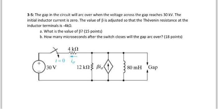Solved: The Gap In The Circuit Will Are Over When The Volt... | Chegg.com