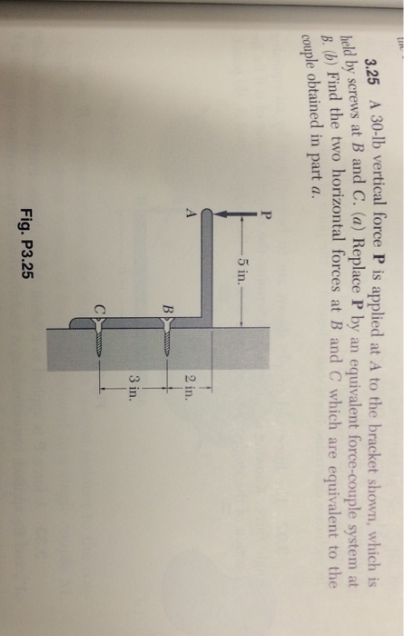 Solved A 30-lb vertical force P is applied at A to the | Chegg.com