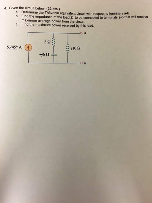 Solved Given the circuit belowA. Determine he Thevenin | Chegg.com