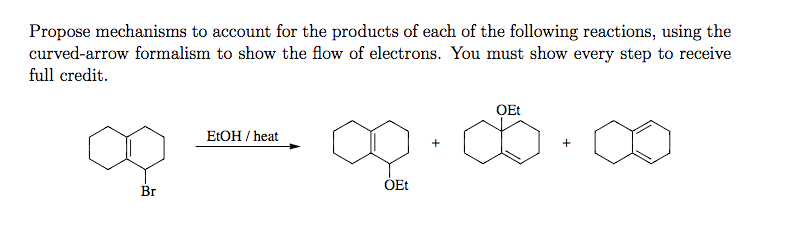 Solved Propose mechanisms to account for the products of | Chegg.com