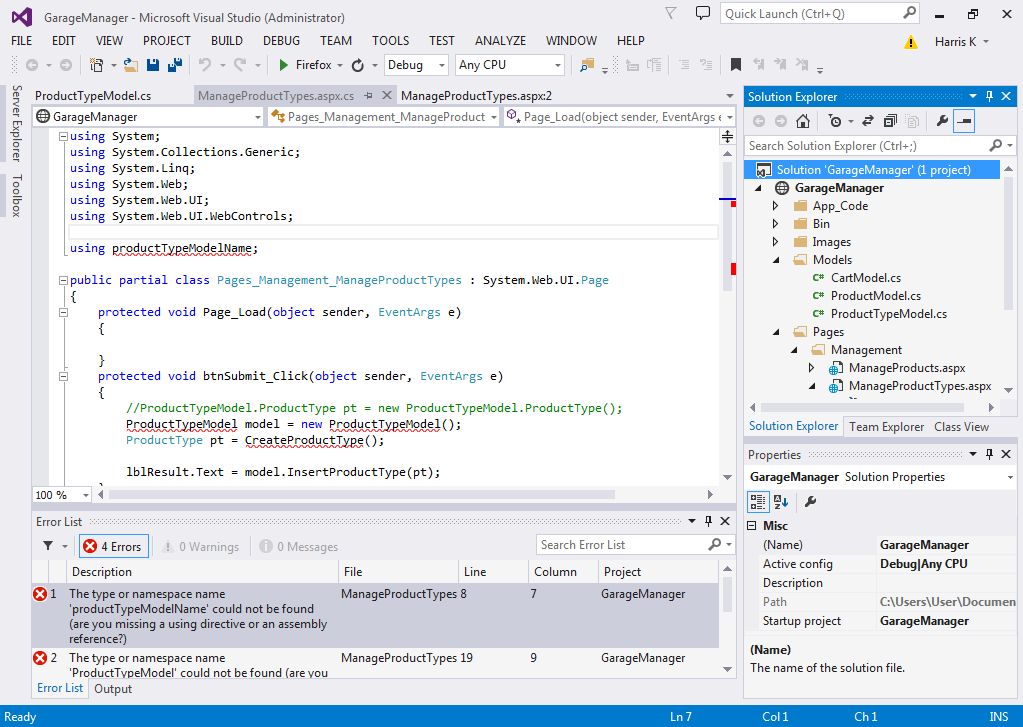 Solved Can you tell me why I am getting this error? I am | Chegg.com
