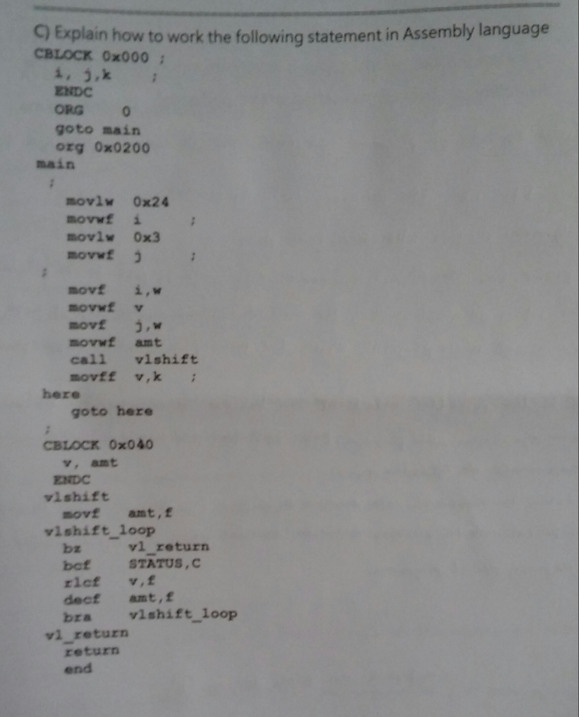 Solved Explain how to work the following statement in | Chegg.com