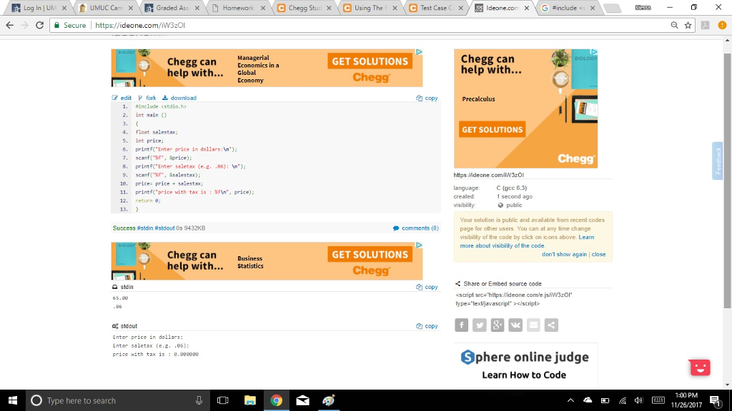 Solved I have created the code but I have no luck! I | Chegg.com