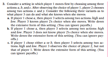 Solved Consider a setting in which player 1 moves first by | Chegg.com