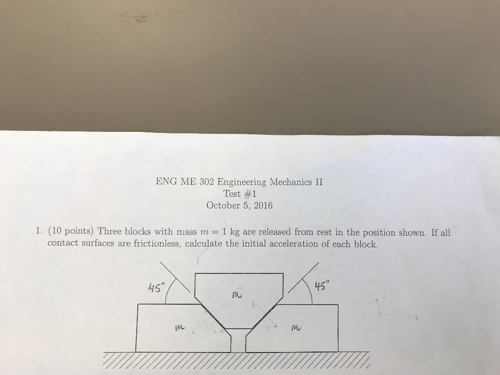 Solved ENG ME 302 Engineering Mechanics II Test #1 October | Chegg.com