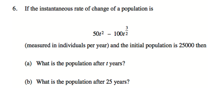 Solved 6. If the instantaneous rate of change of a | Chegg.com