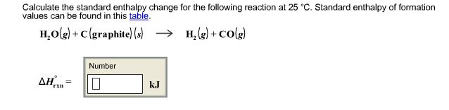 Solved Calculate the standard enthalpy change for the | Chegg.com