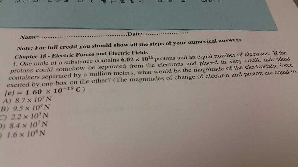 Solved Note: For full credit you should show all the steps | Chegg.com