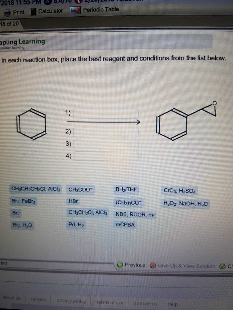 Solved Print Calculator li Periodic Table 18 of 20 apling | Chegg.com