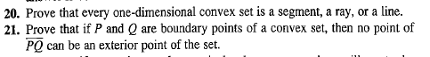 Solved Prove that every one-dimensional convex set is a | Chegg.com
