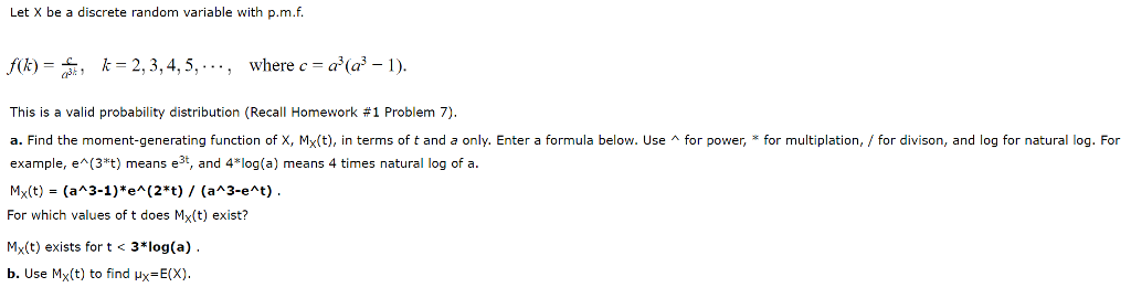 Solved Let X be a discrete random variable with p.m.f. f(k) | Chegg.com