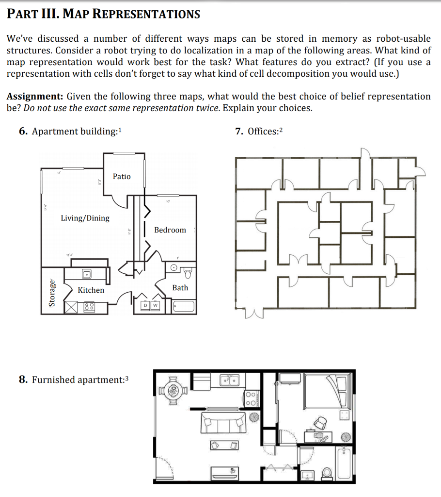 Solved PART III. MAP REPRESENTATIONS We've discussed a | Chegg.com