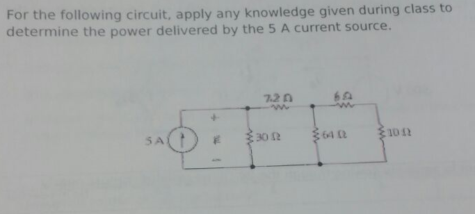 Solved For the following circuit, apply any knowledge given | Chegg.com