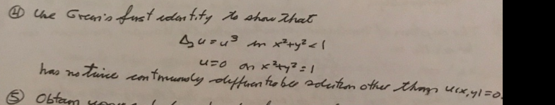 Solved Use Green's first identity to show that Delta_2 u = | Chegg.com