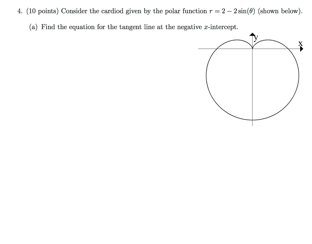 Solved Consider the cardiod given by the polar function r = | Chegg.com
