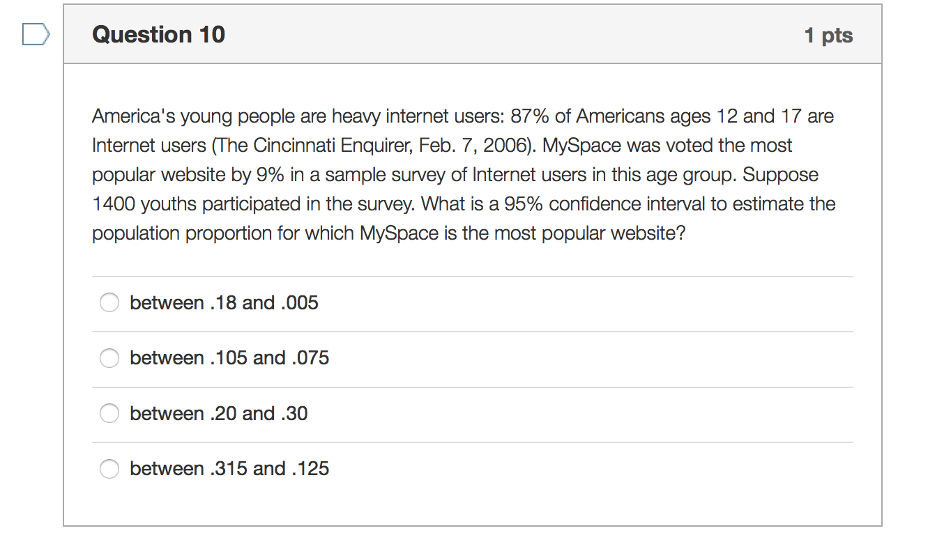 Solved America's young people are heavy internet users: 87% | Chegg.com