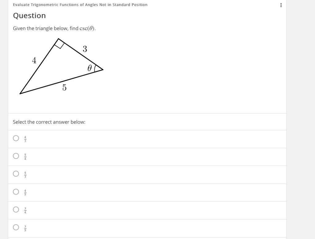 Solved Find the Secant, Cosecant, Tangent, and Cotangent | Chegg.com