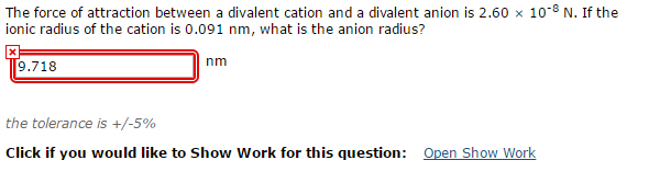 Solved The force of attraction between a divalent cation and | Chegg.com