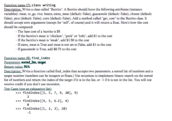 Solved class writing Description:_Write a class called | Chegg.com