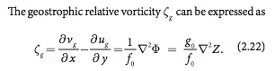 Solved Show that the geostrophic relative vorticity is given | Chegg.com