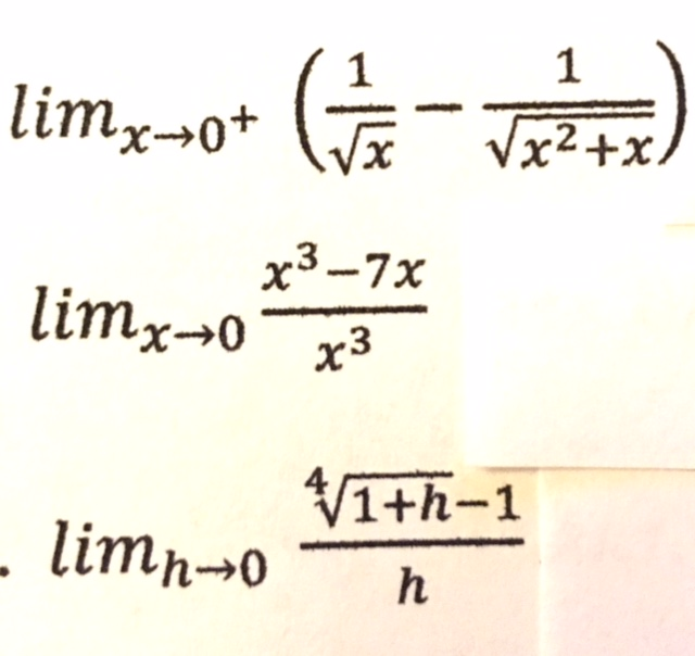Solved lim, -o+ -ਡ) lim,- Vi+h-1 - limh-0 ) h | Chegg.com