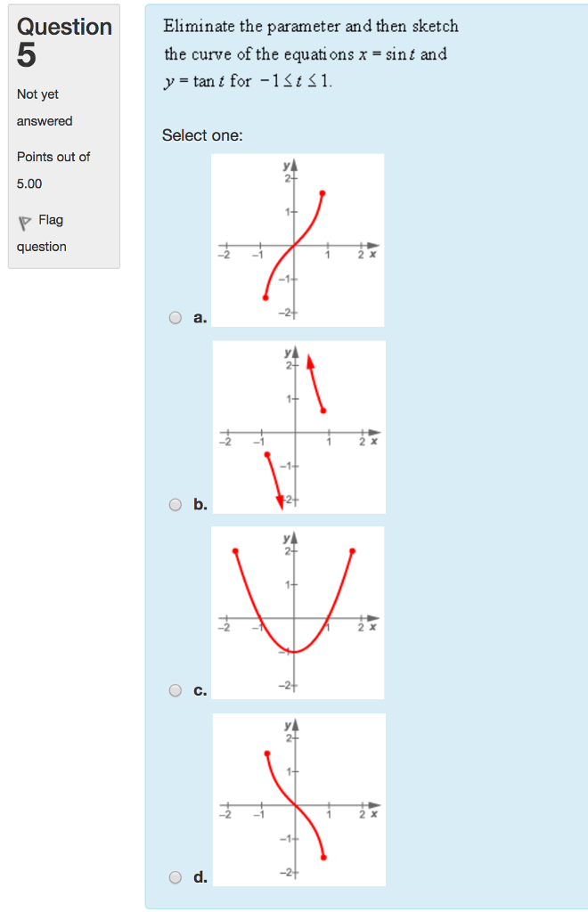 Solved Eliminate the parameter and then sketch the curve of | Chegg.com