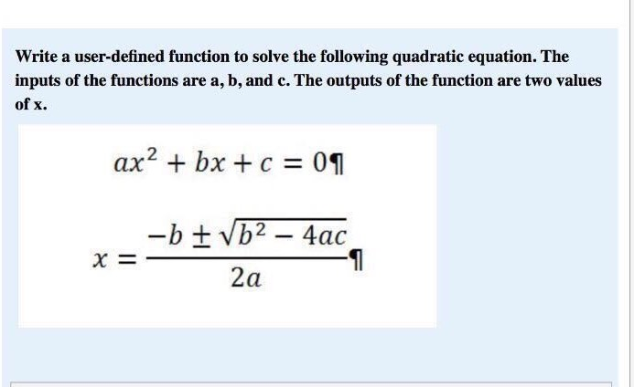 Solved Write a user-defined function to solve the following | Chegg.com