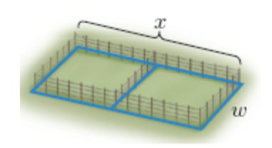 Solved A rectangular corral of 72 square meters is to be | Chegg.com