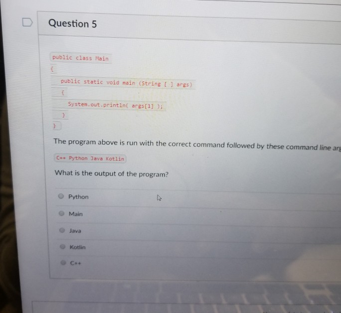 Solved What series of commands would compile and run the | Chegg.com