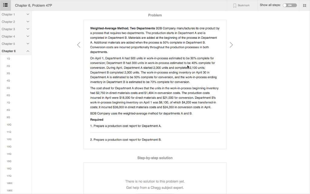 Solved Chapter 6, Problem 47P Show all steps: Chapter 1 | Chegg.com