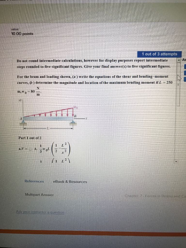 Solved value: 10.00 points 1 out of 3 attempts As Do not | Chegg.com