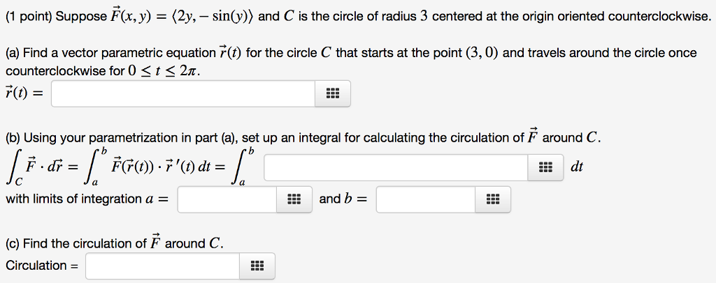 Solved Compute the line integral of the vector field F | Chegg.com