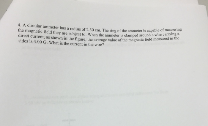 Solved A circular ammeter has a radius of 2.50 cm. The ring | Chegg.com
