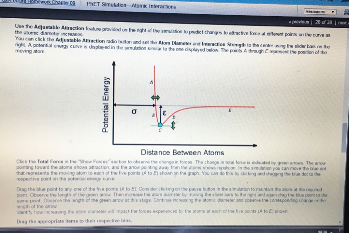 Solved Ure Homework 09 PhET Simulation ic Interactions Chap | Chegg.com