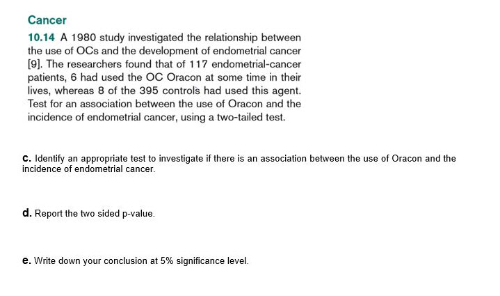A 1980 study investigated the relationship between | Chegg.com A 1980 study investigated the relationship between | Chegg.com