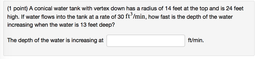 Solved (1 point) Oil spilled from a ruptured tanker spreads | Chegg.com