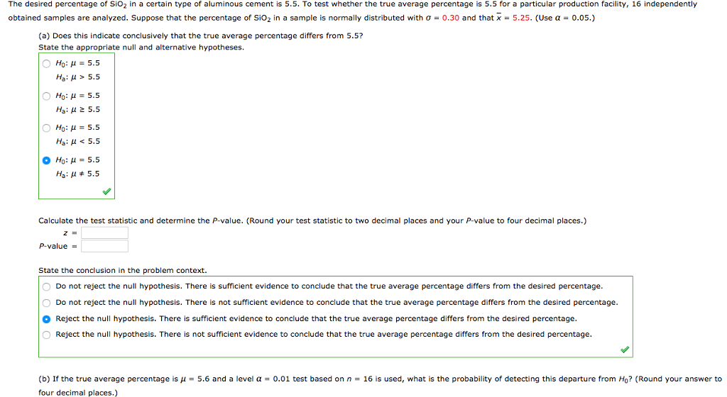 Solved The desired percentage of Sio2 in a certain type of | Chegg.com