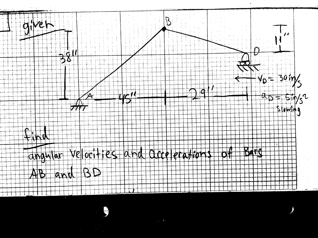 Solved Find Angular Velocities And Accelerations Of Bars