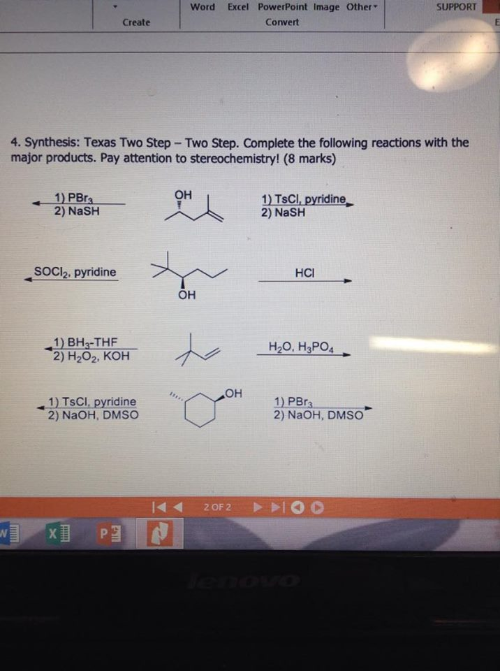 Solved Synthesis: Texas Two Step–Two Step: Complete the | Chegg.com