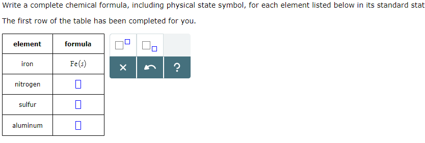 Solved Write a complete chemical formula, including physical | Chegg.com