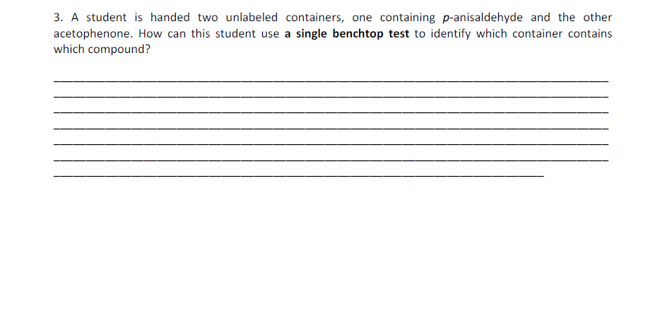 Solved A student is handed two unlabeled containers, one | Chegg.com