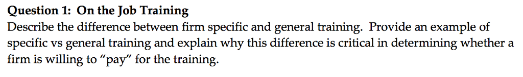 Solved Describe the difference between firm specific and | Chegg.com