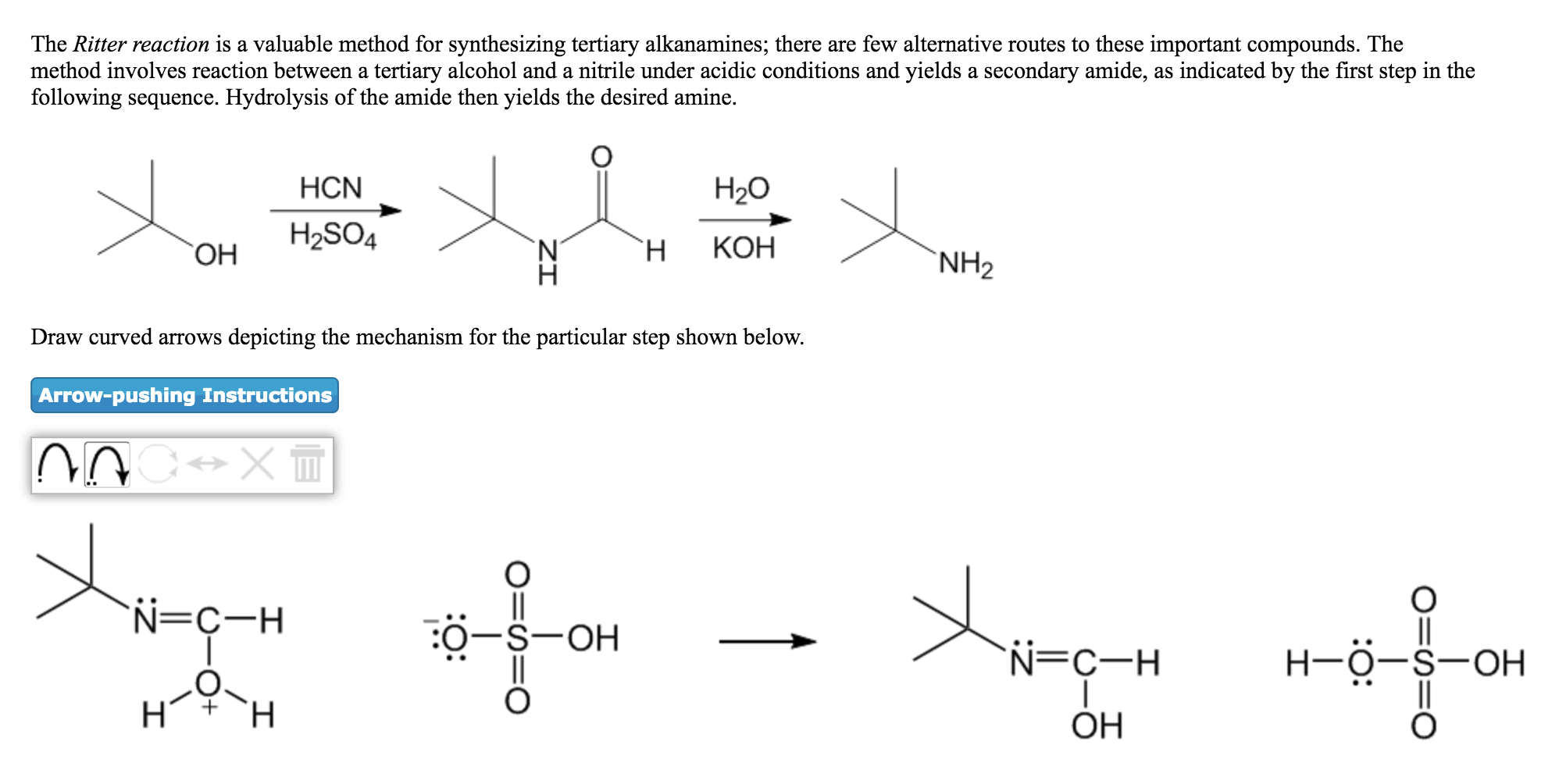Solved The Ritter reaction is a valuable method | Chegg.com