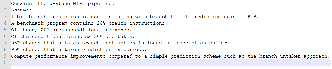 Solved Consider the 5-stage MIPS pipeline. Assume: 1-bit | Chegg.com