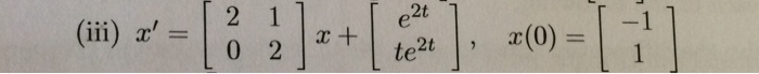 Solved 2.42 Use the variation of constants formula to solve | Chegg.com