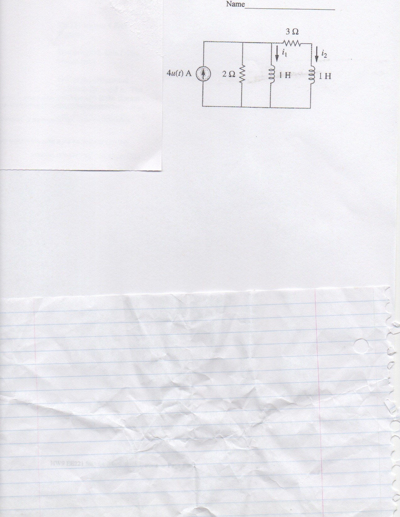 Solved FIND THE DIFFERENTIAL EQUATION FOR i1 and i2 | Chegg.com
